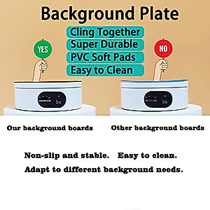 Motorized Rotating Display Stand for Epoxy Glitter Tumbler,360 Degree Automatic Mute Rotating Turntable for Photography Products Display,Live Video Show,Tumbler Supplies Spinner,Jewelry,Models,Battery