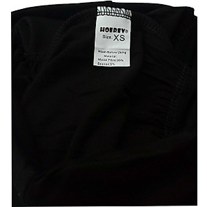 HOEREV Super Soft Modal Spandex Harem Yoga/Pilates Pants Black, Medium