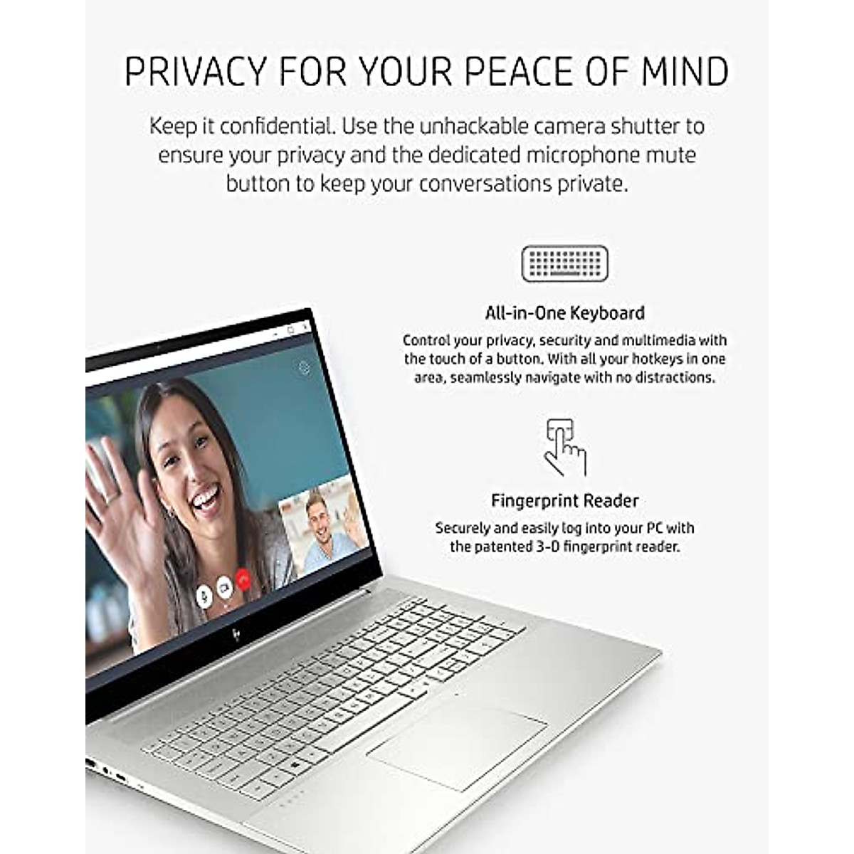 HP Envy 17.3 Touchscreen Laptop, Windows11, FullHD Display 100%sRGB, i7-1165G7, Backlight Keyboard, USB C, Wi-Fi6, Fingerprint, NVIDIA GeForce MX450, HDMI Cable (32GB RAM+ 1TB PCIe SSD)