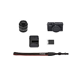 Canon EOS M200 EF-M 15-45mm is STM Kit (Black) (Renewed)