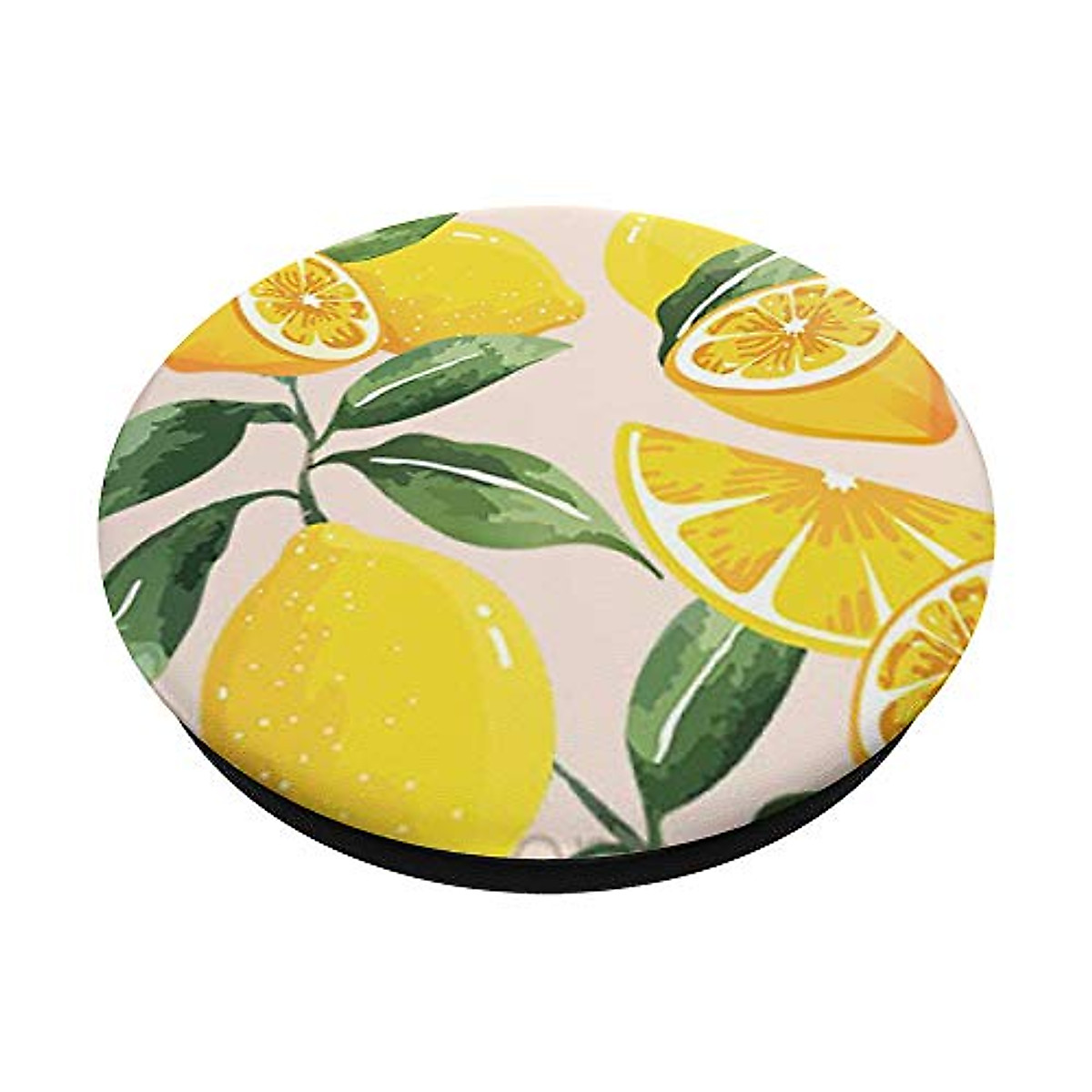 Lemon Pattern Phone Popper PopSockets Swappable PopGrip