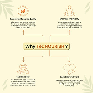 TeaNOURISH Darjeeling Autumnal Classic Black | Autumn Flush Loose Leaf | Strong, Robust Taste & Aroma | Freshly Sourced Direct From Origin | Brew Hot or Iced Tea - 3.53oz/100g