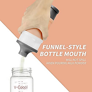 Baby Formula Dispenser on The Go, Portable Formula Container, Non-Spill Stackable BPA Free Baby & Kids Snack Containers - Pink