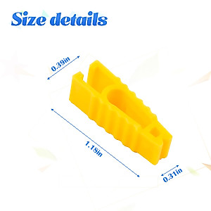 BESULEN 10PCS Car Fuse Pullers, Mini Standard Automobile Fuse Extraction Fetch Clips Assortment Kit, Yellow Vehicle Fuse Removal Tools, for Motorcycle Truck SUV ATV RV Fuses Replacement