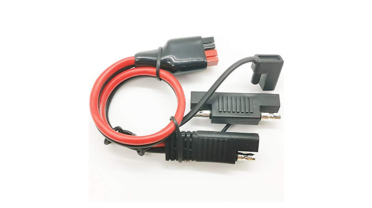 AYECEHI Solar Power Adapter Connector SAE Battery Extension Cable Solar ...