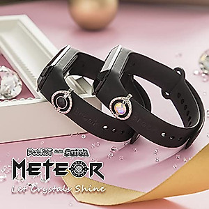 Brook Pocket Auto Catch Meteor with IP67 - Auto Spin, Auto Catch and Collecting Items, Waterproof and Dustproof Wristband, Bracelet Accessory (Diamond Black)