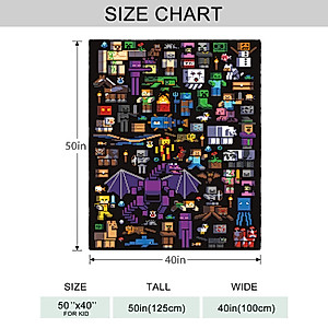 Ultra-Soft Warm Cozy Fleece Throw Blanket, Smooth Fuzzy Flannel Plush Blankets for Bed Sofa Home Decor Gift 50"x40"