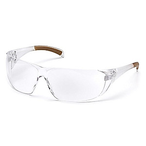 Pyramex Safety Products CH110ST Carhartt Billings Safety Glasses, Clear Anti-Fog Lens with Clear Temples, Clear