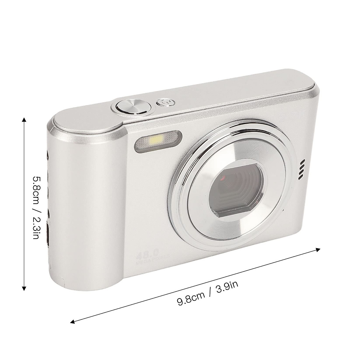 Cute Camera, 2.7K Video Recording 44MP Kids Digital Camera 700mAh with Flashlight for Outdoor