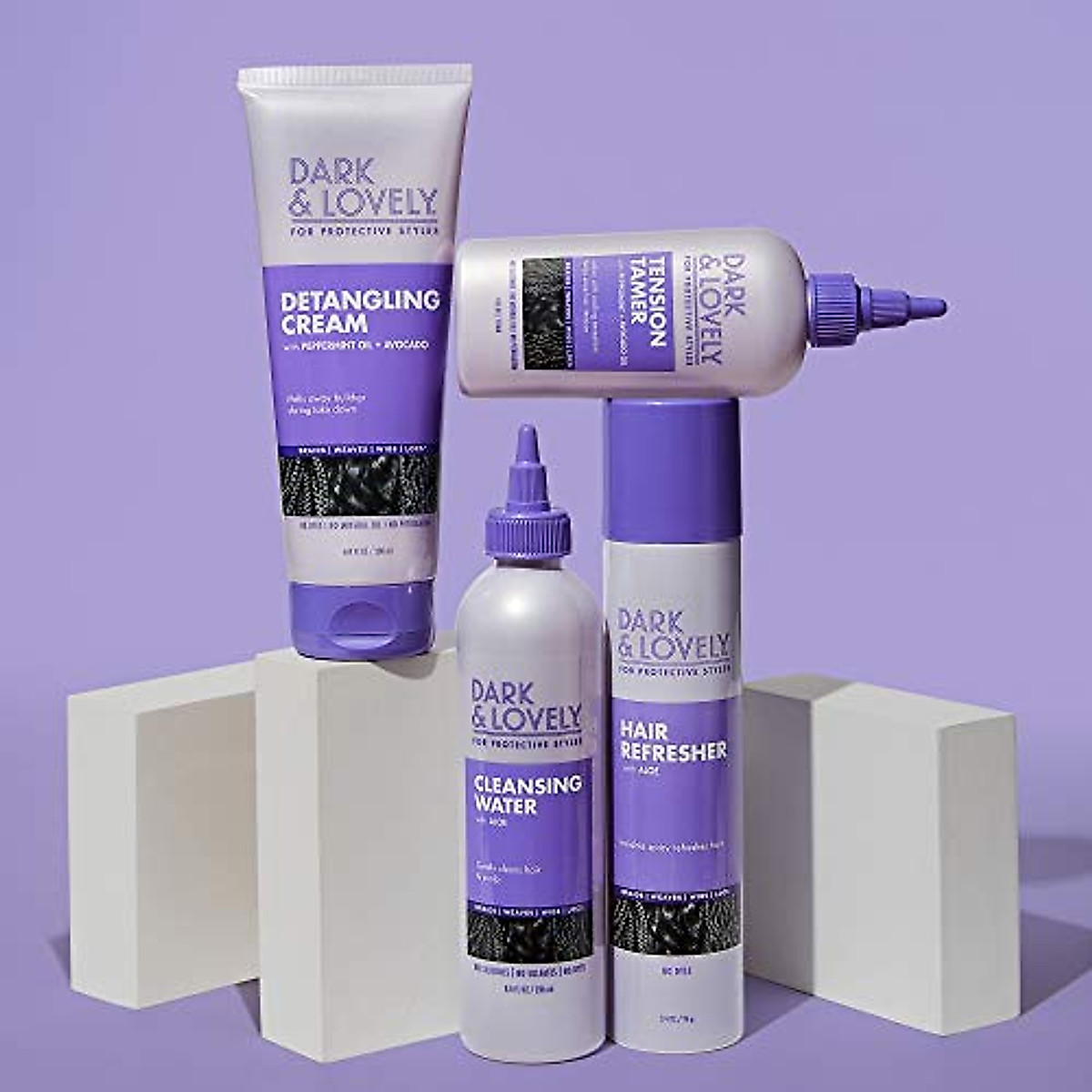 SoftSheen-Carson Dark&Lovely Detangling Cream, 6.8 Fl Oz - For Protective Styles, With Peppermint&Avocado Oil for Braids, Weaves, Wigs&Locs No Dyes, No Mineral Oil, No Petrolatum