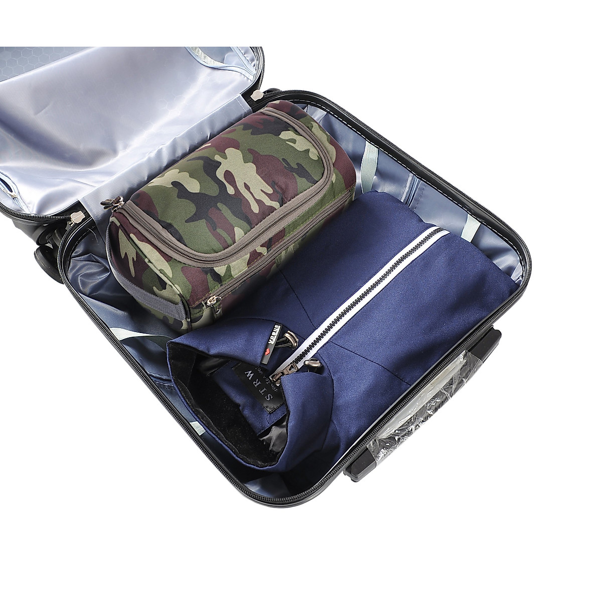 Vercord Mens Toiletry Bag Wash Travel Small Shaving Dop Kit Shower Bathroom Ditty Hygiene Bag Camo Dark Green