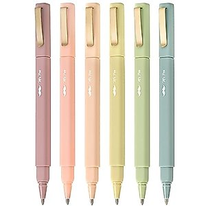 Mr. Pen- Aesthetic Pens, 6 Pack, Black Ink, Fast Dry, No Smear Bible Pens No Bleed Through, Fine Point Pen, Ballpoint Pens Ballpoint, Fine Tip Pens for Note Taking, Pens Aesthetic