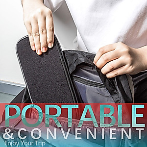 Carrying Case for Nintendo Switch with Transparent Hard Shell & Switch Screen Protector Dual Protection Large Capacity Deluxe Travel Storage Pouch Case for Nintendo Switch Console & Accessories-Black