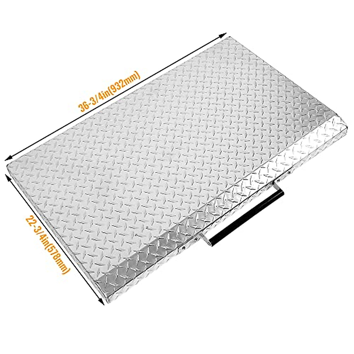 KUAFU Griddle Cover 36 Inch Compatible with Blackstone Griddle Lid Waterproof Silvery Aluminum Hard Cover with Stainless Steel Handle for Outdoor BBQ Hood Blackstone Griddle Accessories