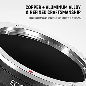 NEEWER Mount Lens Adapter Manual Focus Ring Compatible with Canon EF/EF-S Lens to Sony E Mount Camera A1 A9 A7 A7C A7R A7S A6600 A6400 NEX-7 NEX-6 ZV-E10 FX30, Not Compatible with Canon STM Lenses