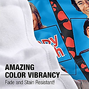 Brady Bunch - Squares Fleece Blanket 57 x 35in