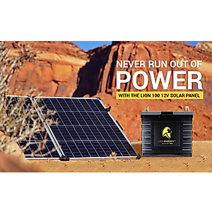 LION ENERGY- SAFARI UT 700 LiFePO4 Deep Cycle Battery - 56Ah 12v with 716WH and a Built-In BMS - 3500+ Deep Cycle Rechargeable Battery - Perfect for RV/Camper, Marine, Overland/Van