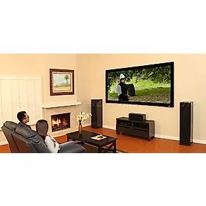 Elite Screens Lunette 2 Series, 115-inch Diagonal 2.35:1, Curved Home Theater Fixed Frame Projector Screen, CURVE235-115W2, CineWhite, 115"" diag. 2.35:1"