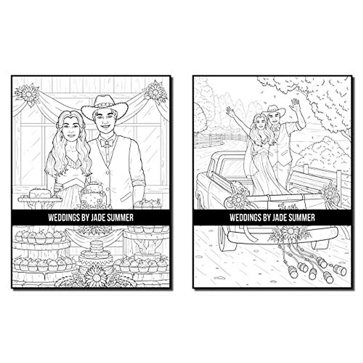 Weddings: An Adult Coloring Book with Beautiful Brides, Handsome Grooms, Lovely Flowers, Romantic Scenes and More!