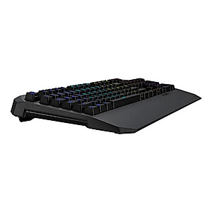 ASUS Mechanical Membrane RGB PC Gaming Keyboard - TUF K5 | Programmable Onboard Memory | Dedicated Media Controls, Aura Sync RGB Lighting | Spill, Sweat & Abrasion Resistant - Highly Durable | Black