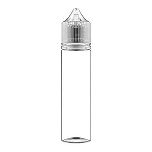 Chubby Gorilla 60ML Unicorn Bottle Clear Bottle/Natl Cap V3 (5 Pack), CGUB1-60MLV3-NATL