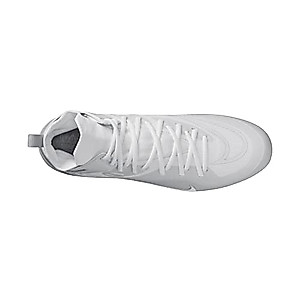 Nike Alpha Huarache 8 Elite CW4440-110 White/Pure Platinum/Wolf Grey Men's Lacrosse Cleats 9 US