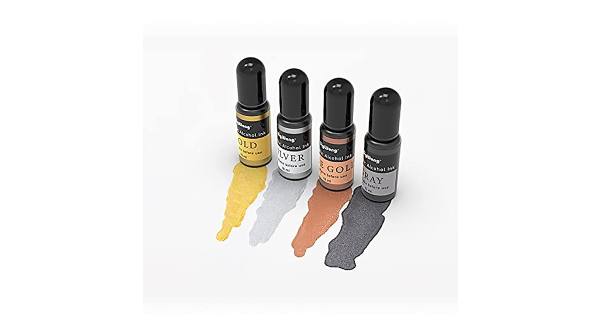 Metallic Alcohol Ink Set - 24 Vibrant Colors