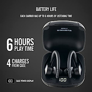Outdoor Tech Mantas 2.0 Bluetooth Headphones Ear Buds - Wireless Earbuds, Wireless Headphones for Apple, Headphones Wireless Bluetooth - Bluetooth Earbuds