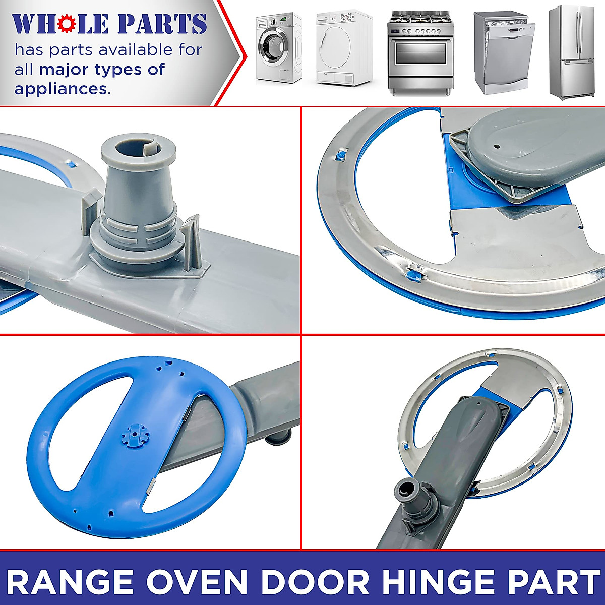 Upgraded Lower Wash Arm Assembly Part #5304507158 -Replacement & Compatible With Some Frigidaire Dishwashers - Replaces 5304507158 - Non-OEM Appliance Parts & Accessories - 2Yr Warranty by Whole Parts
