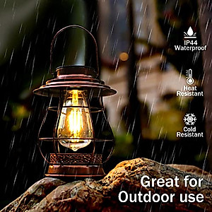 2PACK Solar Outdoor Lights Hanging Garden Decor Solar Lanterns Outdoor Waterproof LED Lights Retro Design for Passage Courtyard，Lawn, Patio Decoration