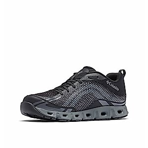 Columbia Mens Drainmaker Iv Water Shoe, Black, Lux, 10.5 US