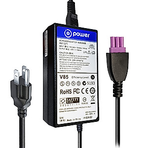 T POWER 32v Charger for HP Photosmart, hp Officejet Advantage All-in-One Series Color Printer Ac Dc Adapter Power Supply (3-Pin Purple Tip)