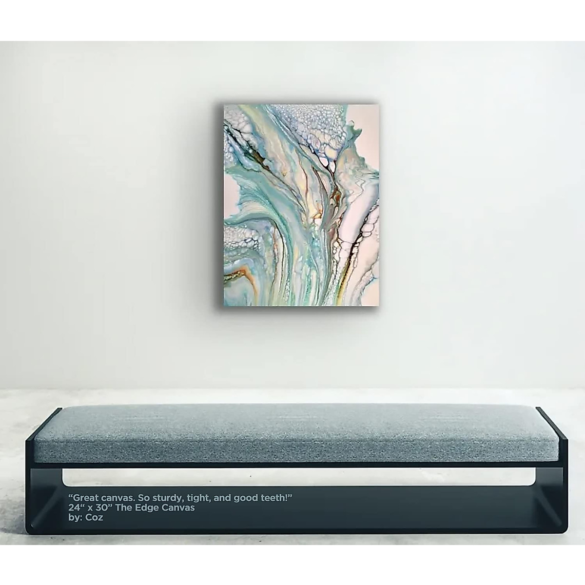 Creative Mark The Edge All Media Cotton Deluxe Stretched Canvas - 11x14" - 3 Pack of 1-1/2'' Deep Triple Acrylic Primed Canvas for Painting