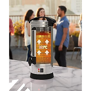 RIEDHOFF 60 Cup Commercial Coffee Urn, Large Coffee Urn Perfect For Church, Meeting rooms, Lounges, and Other Large Gatherings-10 L