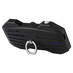 BTIHCEUOT Cellphone, Phone Holder Function Power Bank Function Cellphone Cooling Fan Firmly Absorb Phone Cooling Fan Functio for All 4-6 Popularity(black)