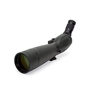 Celestron – TrailSeeker 80mm Angled Spotting Scope – Fully Multi-Coated XLT Optics – 20-60x Zoom Eyepiece – Waterproof & Fogproof – Rubber Armored