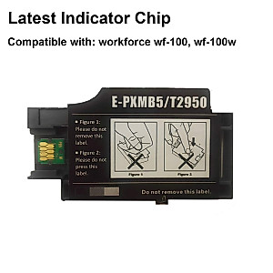 HDPHOTOInk T2950 Maintenance Box Ink Remanufactured for Workforce WF-100 WF-110 Wireless Mobile Printer 5-Pack