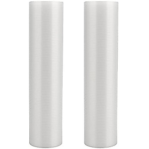 MANCHAP 2 Rolls 12 Inch x 20 FT Clear Shelf Liner, Plastic Shelf Liner, Non-Slip Cabinet Liner Washable Non-Adhesive Drawers Liner for Under Sink, Shelves, Refrigerator, Desks, Ribbed Surface