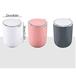 CXDTBH Smart Trash Can Waterproof Household Trash Can for Living Room Kitchen Bathroom 8L Cute Bedroom Automatic Trash Can (Color : D)