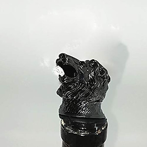 Bottle Spout Wine Stopper Pourer Reusable Bottle Stopper Wine Spout Pourer Bottle Toppers for Stainless Steel Wine Pourer Lion Wine Stopper Glass Animals Wine Bottle Bracket