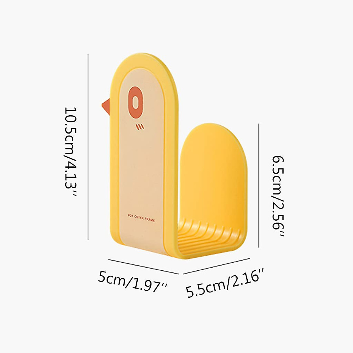 Self Adhesive Pot Lid Holder Punch-Free Pan Cover Storage Rack Holder Wall Mount Wall Pot Organizer