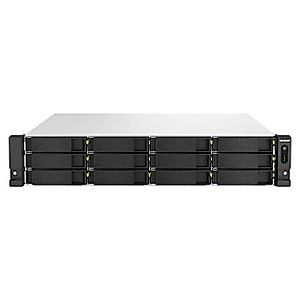 QNAP TS-h1887XU-RP-E2334-16G-US 18 Bay 2U Rackmount Hybrid NAS with Intel® Xeon® Processor, Dual 10GbE, ZFS Storage for Virtualization and Data-Intensive Enterprise Applications