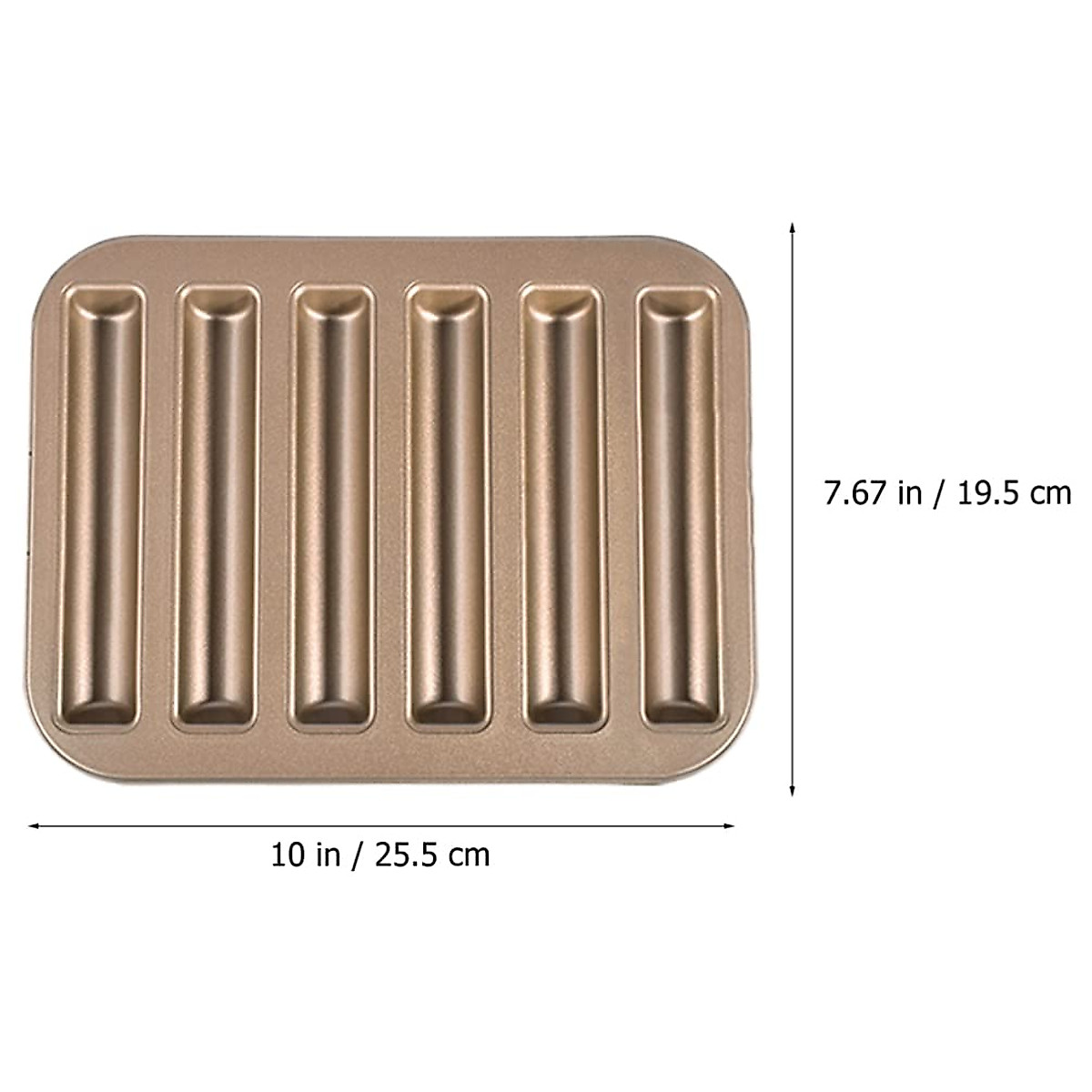 LIFKOME Biscuit Stick Baking Tray Carbon Steel Breadstick Biscotti Ladyfinger Small Muffin Cupcake Tin Tray