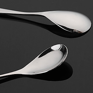 Stainless Steel Egg Spoons for Soft Boiled Eggs Set Espresso Spoons for Dessert, Tea, Coffee