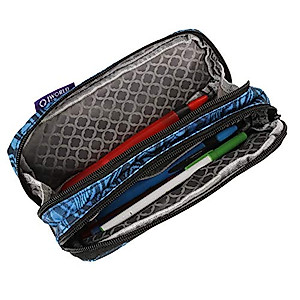 J World New York JoJo Pencil Case Soft Zip Bag for Kids & Adults, Water Mark, One Size