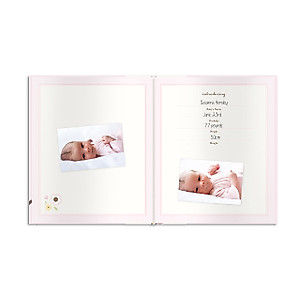 Lil Peach Birdie Baby Five Year Memory Book Photo Journal, Cherish Every Precious Moment of Your Babys First Years, Pink
