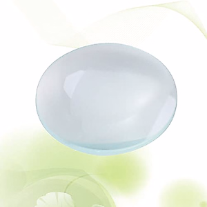 Round Glasses Round Glasses Double Convex Glass Lens, Polished Optical Lens Tool for Physics Classrooms and Labs, 30mm Diameter 50mm Length, Easy Use Circle Glasses Circle Glasses