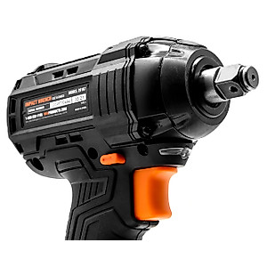 WEN Cordless Impact Wrench, Brushless with 20V Max 2.0 Ah Lithium-Ion Battery and Charger (20107)