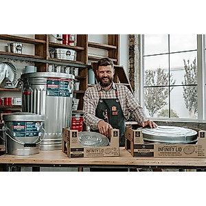 Behrens Galvanized Steel Trash Can 20 gallon