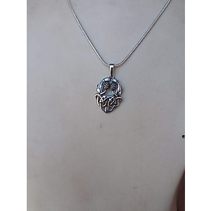 COMAT CRAFT Beautiful Scottish Thistly Cirsium Flower Scotland National Symbol Necklace 18"